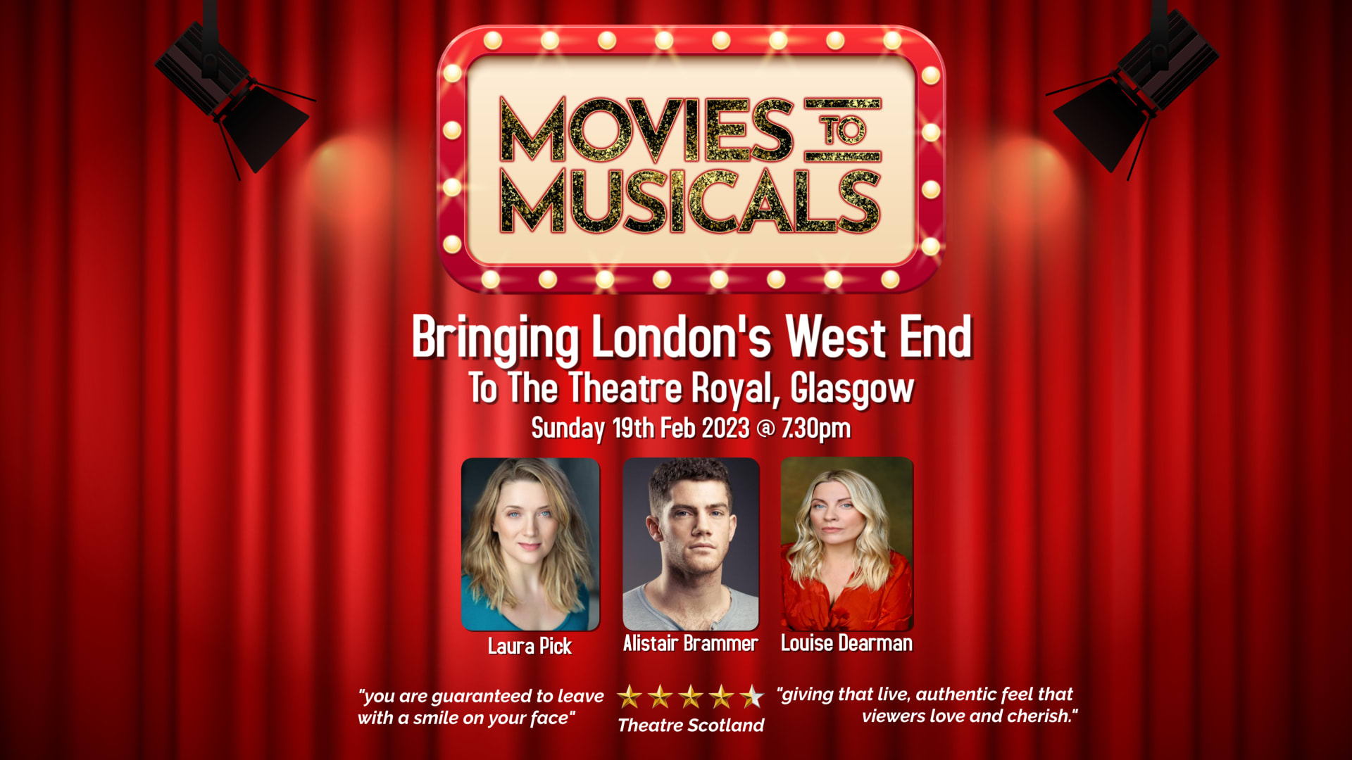 Movies to Musicals 9th Annual Show Tickets | Theatre Royal Glasgow in Glasgow | ATG Tickets